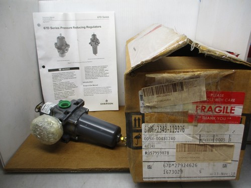 FISHER 67DFR PRESSURE REGULATOR 67DF-2343-119276 | eBay