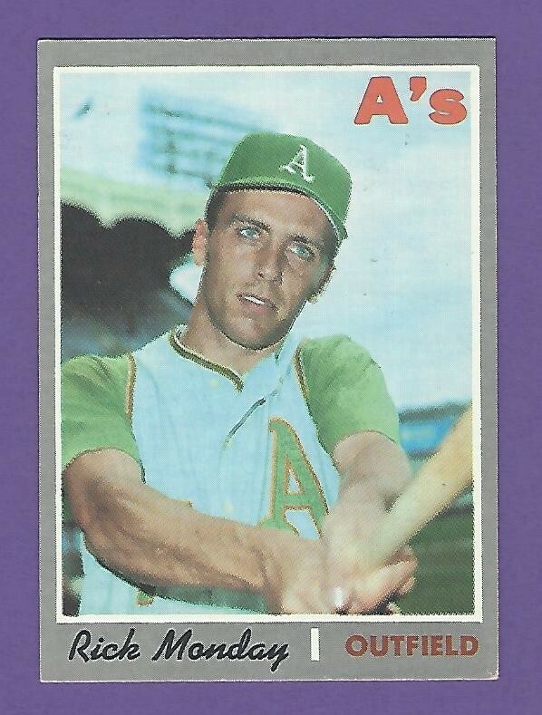 1970 Topps - #547 Rick Monday - Oakland Athletics - Ex+ CENTERED | eBay