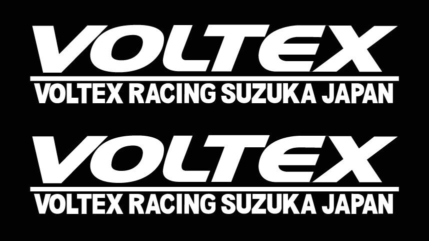 2x White VOLTEX DECAL GT WING VINYL STICKER FOR BRZ FRS 350Z 370Z S2000 ...