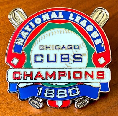 1880 CHICAGO CUBS ~ NATIONAL LEAGUE CHAMPIONS PIN ~ Willabee & Ward ...