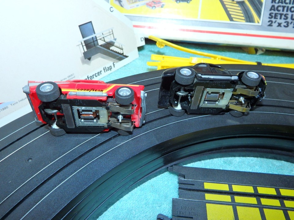 Vtg 90s TYCO California Classics Slot Car Set Electric Racing W/ Box ...