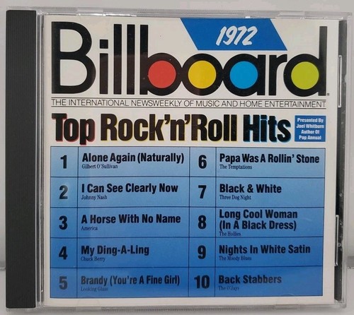 1972 Billboard Top Rock N Roll Hits by Various (CD, 1990) 81227063320| eBay