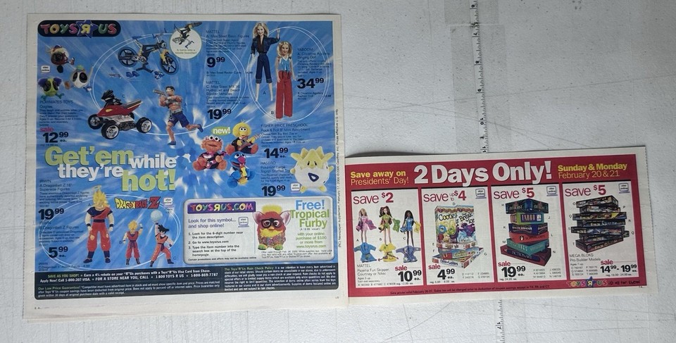 2000 Toys R Us Presidents Day Video Game Flyer N64 PlayStation Pokemon ...
