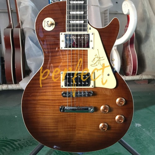 Jimmy Page LP Electric Guitar 6 Strings Mahogany Body Flame Maple Cap ...