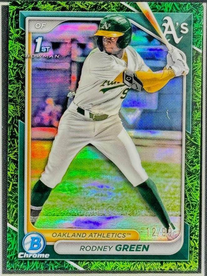 2024 Bowman Draft - Chrome Rodney Green #BDC-187 Green Refractor /99 ...