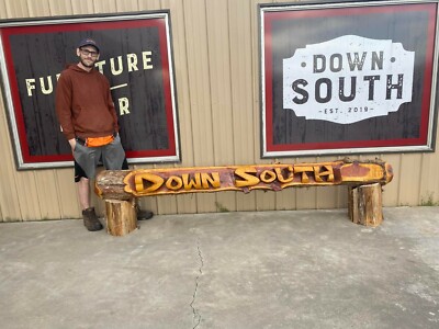 USA #1 Name Logs from Arkansas Cedar, Includes stands and comes sealed ...