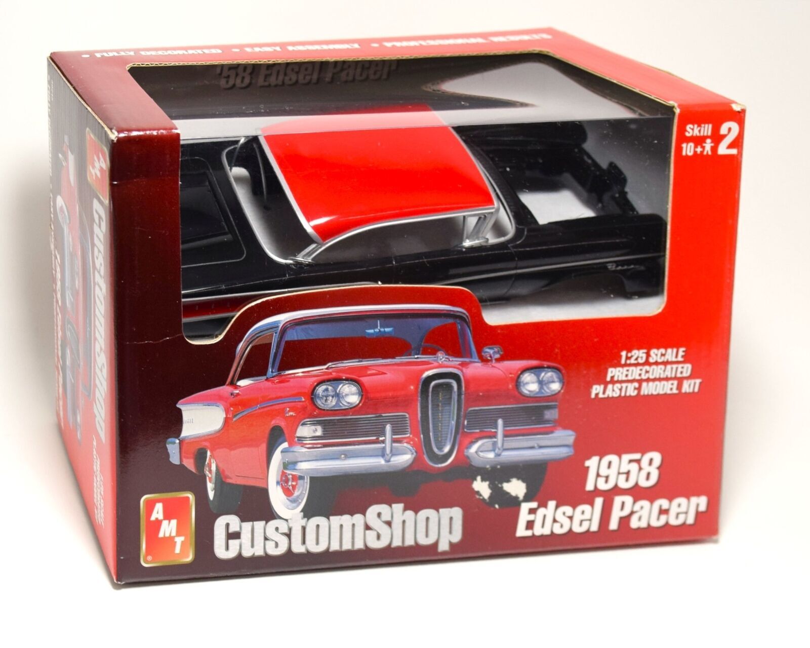 AMT 30245 1/25 Scale 1958 Ford Edsel Pacer Prepainted Plastic Model Kit ...