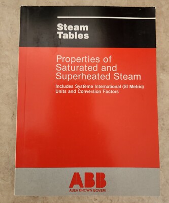 ABB Combustion Engineering Steam Tables 1967 | eBay