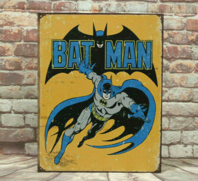 Batman Retro Metal Sign for Man Cave, Garage or Bar Made in America | eBay