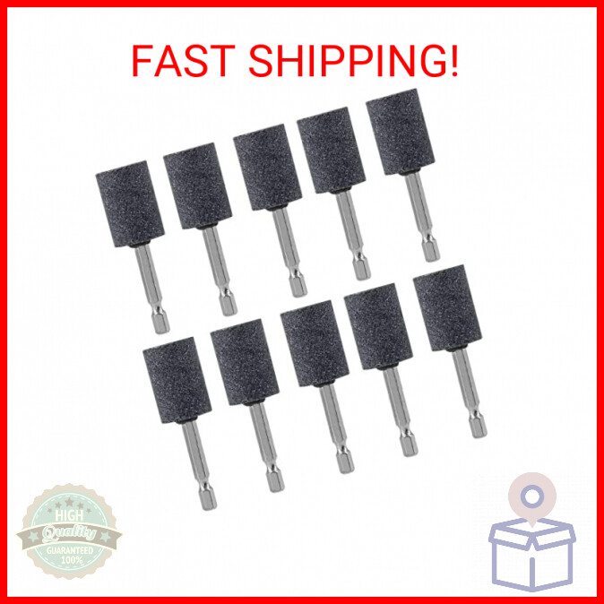 10PCS Abrasive Drill Bits Stone Grinding Bits, 1/4" Hex Shank Small ...