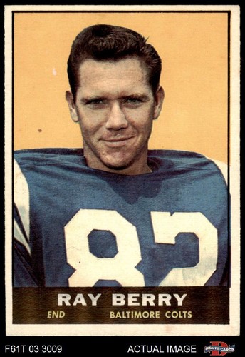 1961 Topps #4 Raymond Berry Colts HOF SMU 5 - EX | eBay