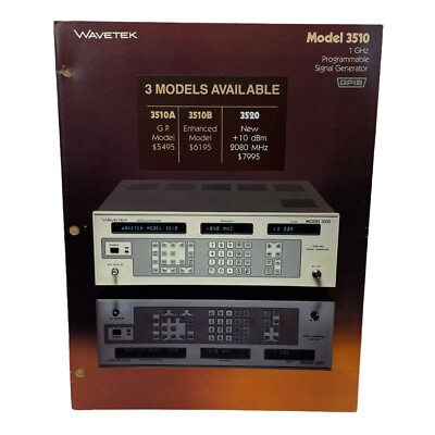 Manuals & Books - Wavetek Model