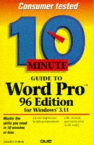 10 Minute Guide to Word Pro by Jennifer Fulton (1994, Hardcover) for ...