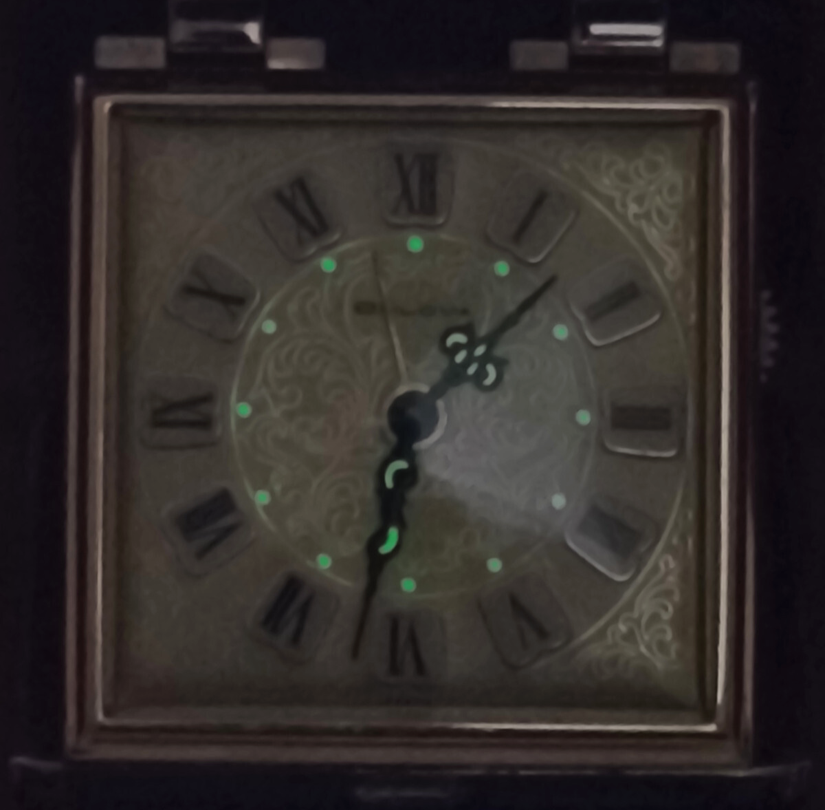 Vintage Bulova Travel Alarm Clock - Glow in the Dark - Japan | eBay