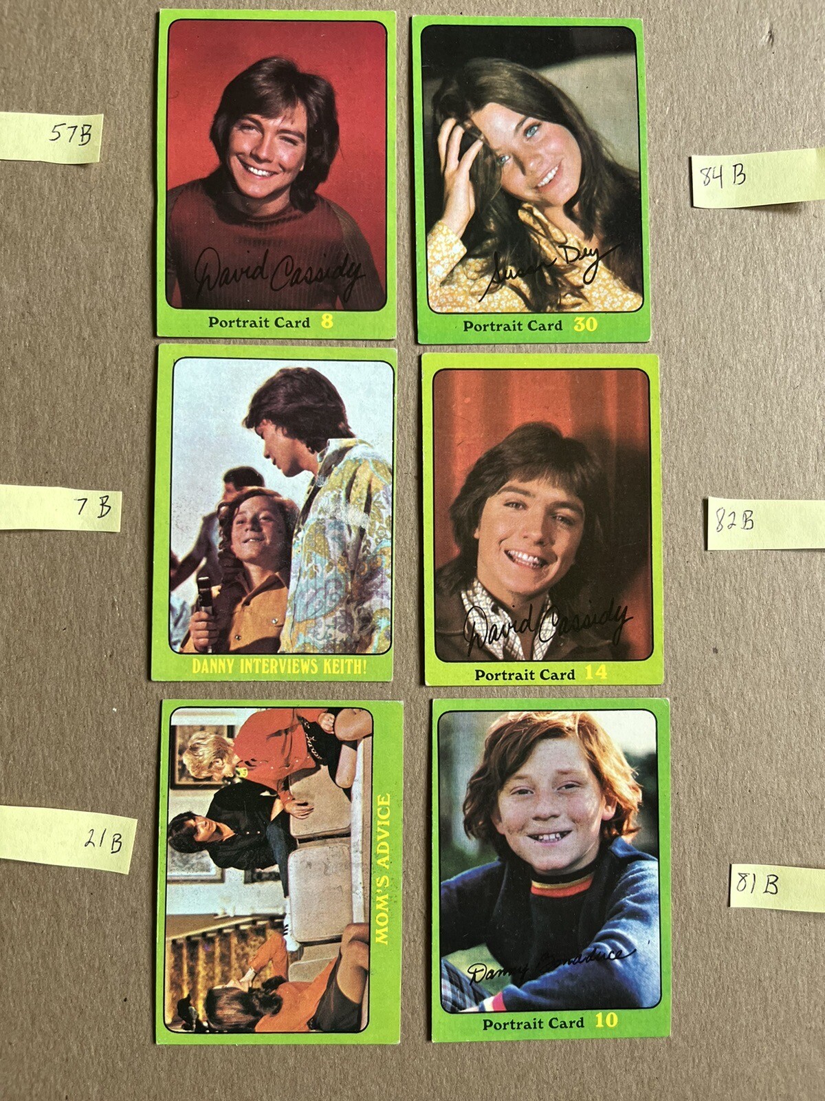 Partridge Family Topps Trading Card 1971 TV Show Pick 1 FREE SHIPPING ...