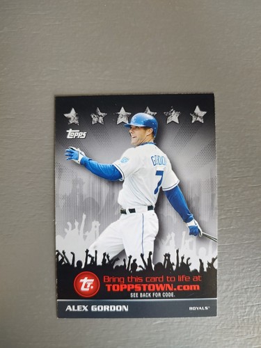 2009 Topps - Toppstown Redemption Code Cards Alex Gordon #TTT8 for sale ...