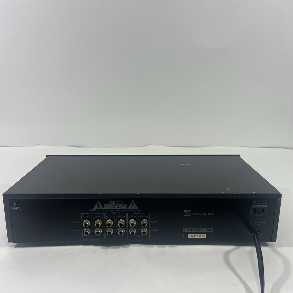 BSR Model EQ-3000 Stereo Frequency Graphic Equalizer Spectrum Analyzer ...