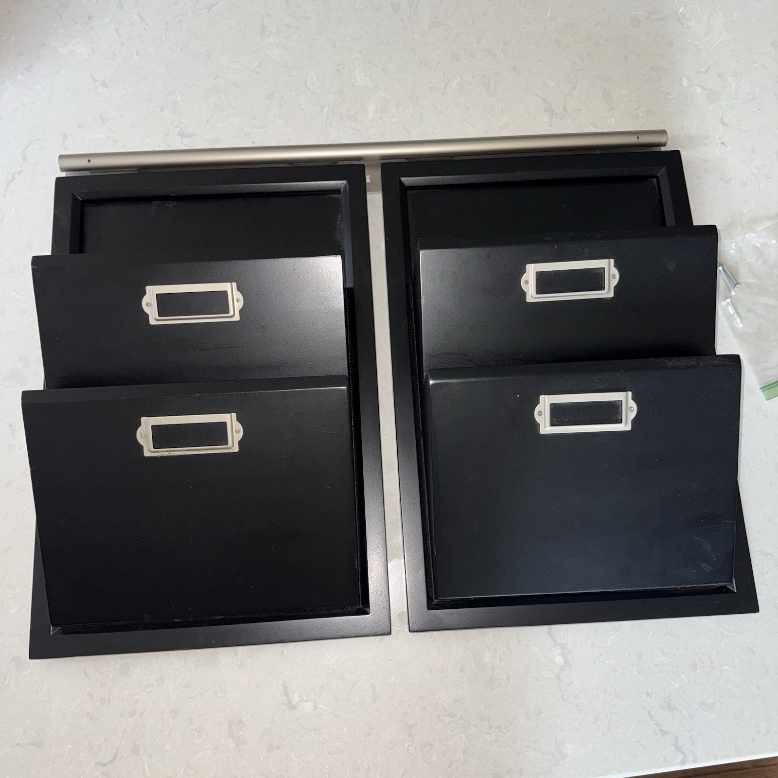 Pottery Barn Bedford Mail Sorter / Organizer / Filing Papers w Wall ...