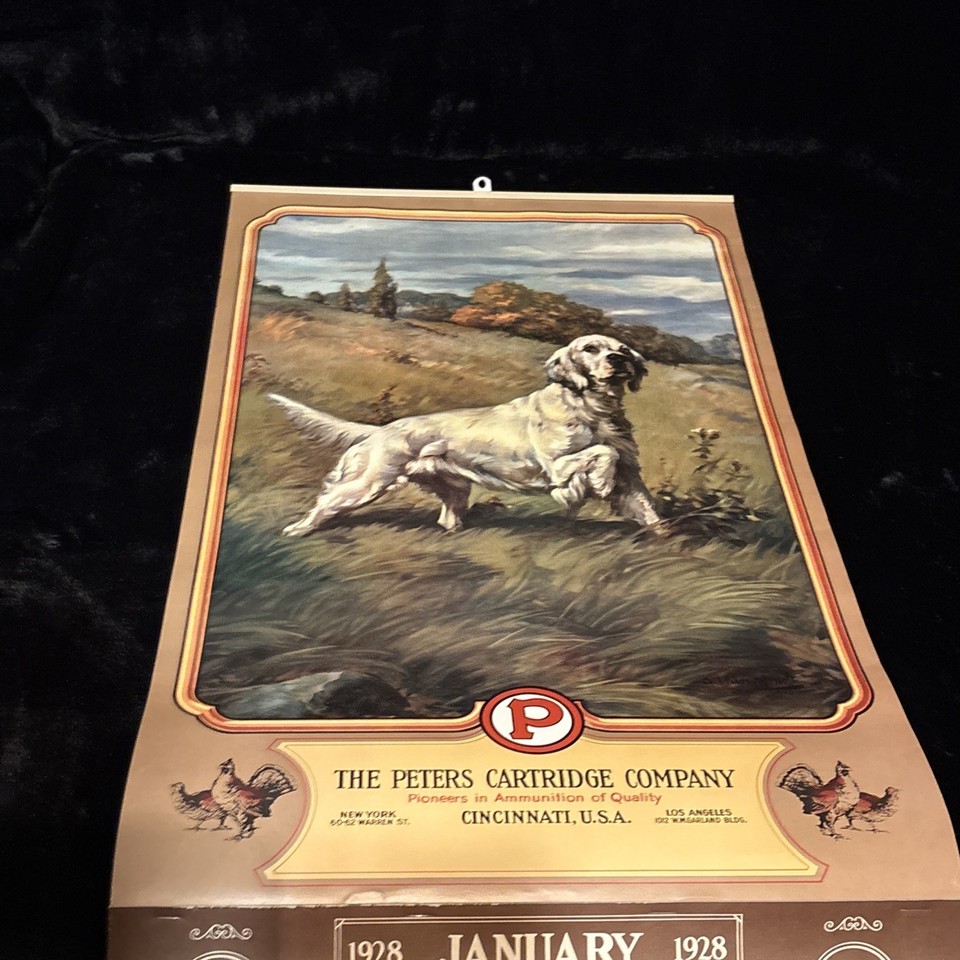 Vintage Peters Cartridge Bird Dog Grouse Hunting 1928 Reproduction 1984 ...