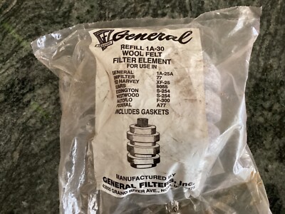 HEATING FUEL OIL FILTER CARTRIDGE INSERT FOR GENERAL 1A-30 1A-25A ...