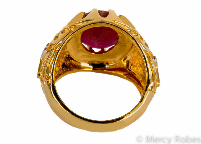 Men's Clergy Apostle Ring, Style (MGR2021 G-R), Genuine Red Ruby | eBay