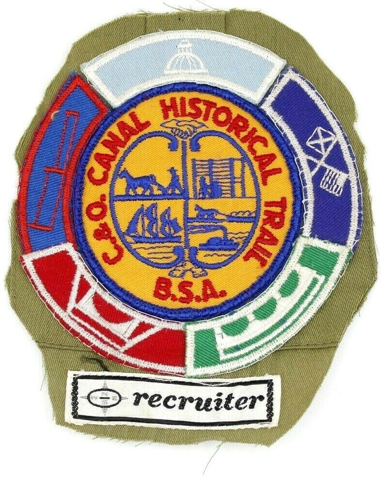 Vintage C&O Canal Historical Trail Patch with Segments and Recruiter ...