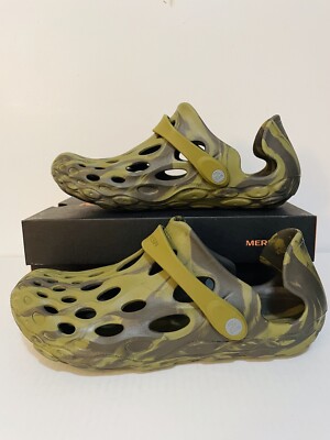 Merrell Hydro Moc Olive Green Sandals, Unisex, M- Size 8, W Size 9.5 ...