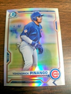 YOHENDRICK PINANGO 2021 BOWMAN DRAFT CARD BDC-25 CHICAGO CUBS(ROOKIE ...