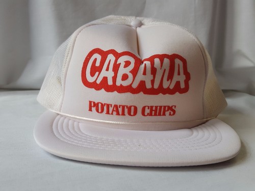 Cabana Potato Chips Vintage Trucker Hat Foam & Mesh Adjustable Snapback ...