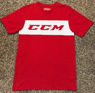 CCM Official Hockey Performance Men's Red T-Shirt Size M | eBay