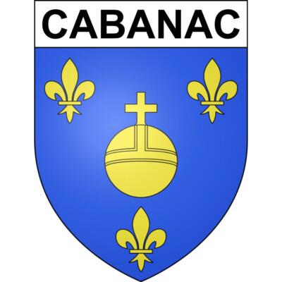 Cabanac 65 ville sticker blason écusson autocollant adhésif | eBay
