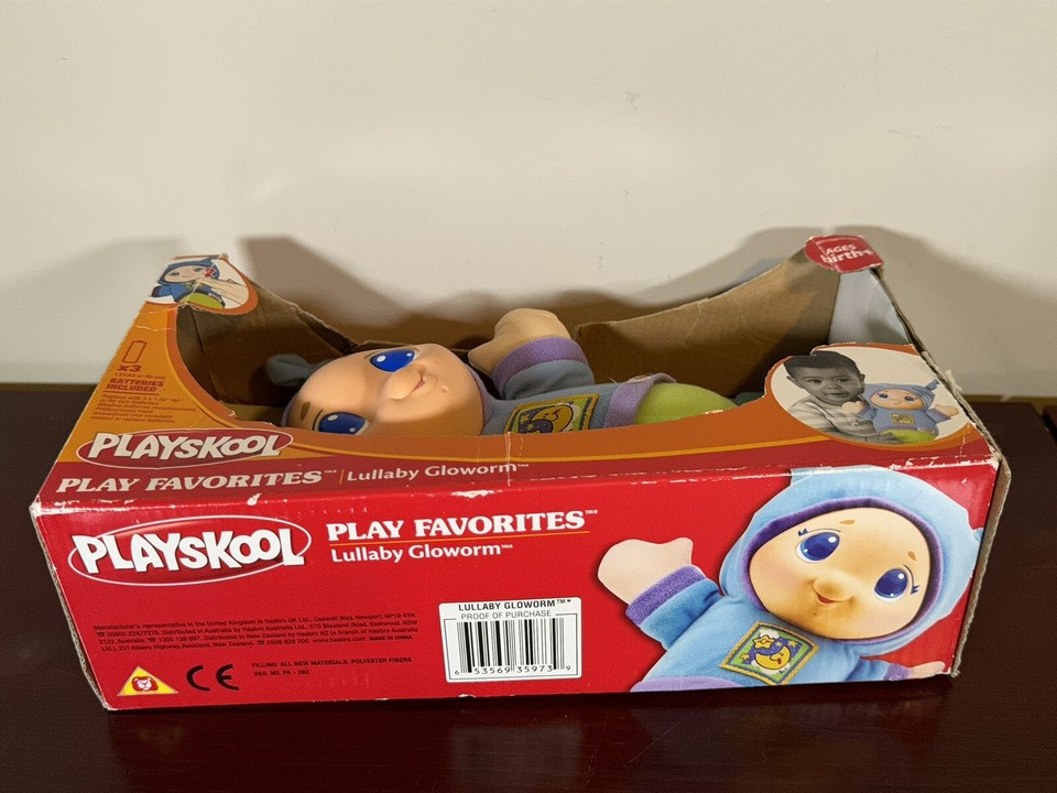 Playskool Play Favorites Lullaby Gloworm Toy Blue Baby Hasbro New | eBay