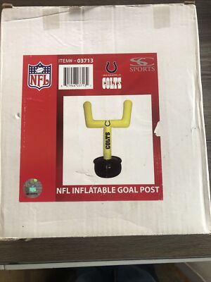 NFL Indpls Colts Inflatable Goal Post Item #03713 Yellow. NIP/Damaged ...