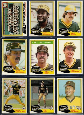 1981 Topps Lot (19) Pittsburgh Pirates Partial Team Set NM | eBay