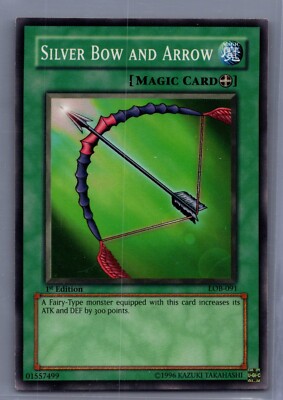Silver Bow And Arrow - LOB-091 Common 1st Edition Yugioh - KONAMI TCG ...
