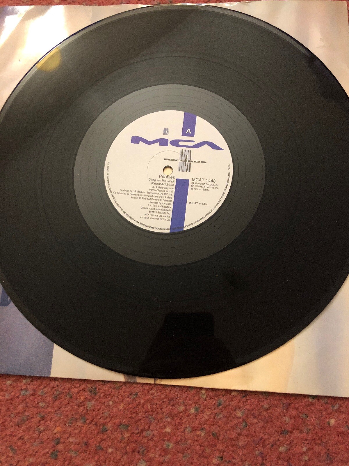 PEBBLES (FEMALE SINGER) Giving You The Benefit 12" VINYL UK Mca 1990 3 ...