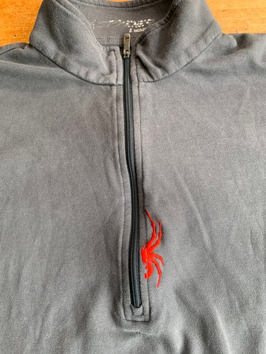 Spyder Core Men’s 1/2 Zip Pullover Sweater Size Small Gray/Red HB2 | eBay