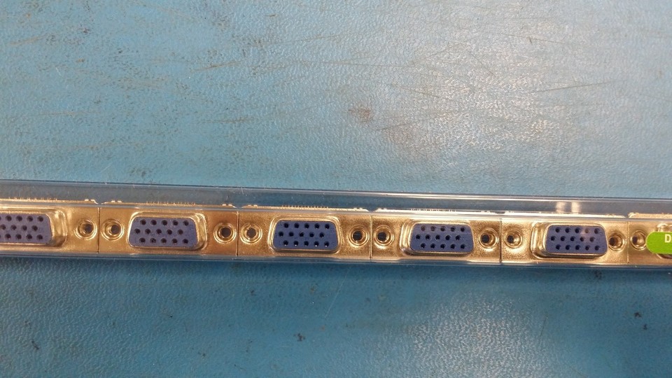 (1 PC) 4-1734186-1 TYCO D-SUB,SLIM LINE 15P,RCPT,G/F,BLU,L=2.5MM ROHS ...