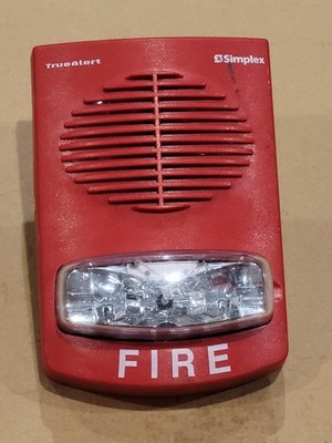 Simplex 4906-9151 Fire Alarm Speaker Strobe Wall Red (SmartSync) | eBay