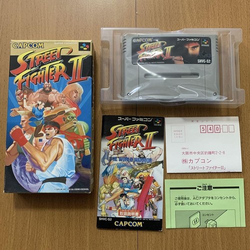 Street Fighter II Super Famicom Japan Box, Manual, Postcard Included ...