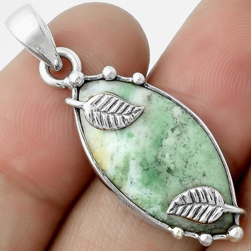 Natural Larsonite Jasper 925 Sterling Silver Pendant Jewelry P-1226 | eBay