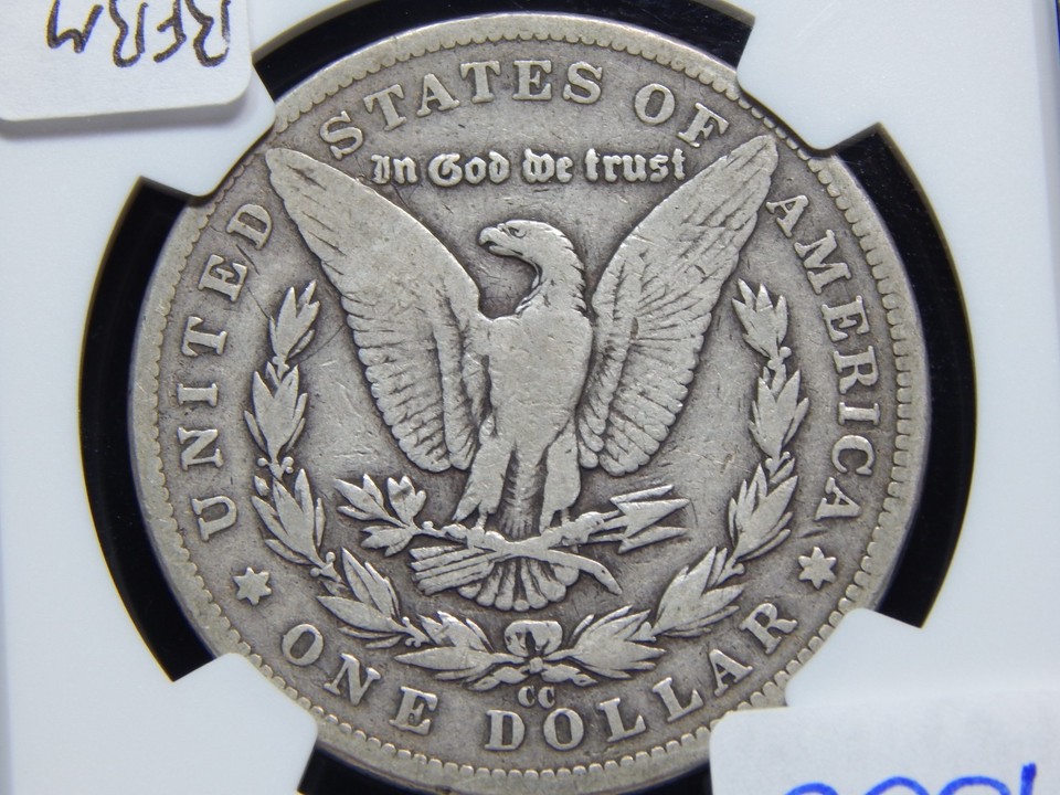1889-CC $1 Morgan Dollar VG-8 NGC/CAC, Original Key Date Carson City ...