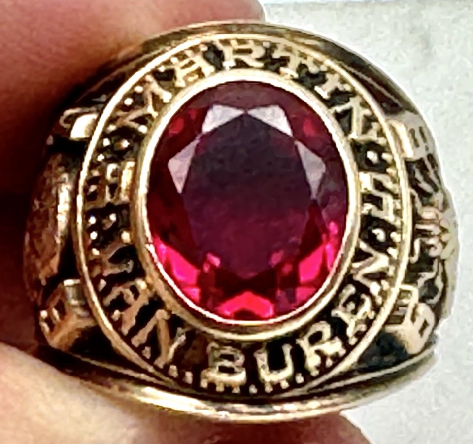 1969 Martin Van Buren High School Queens NY 10K Gold Class Ring - 14.5 Grams! | eBay