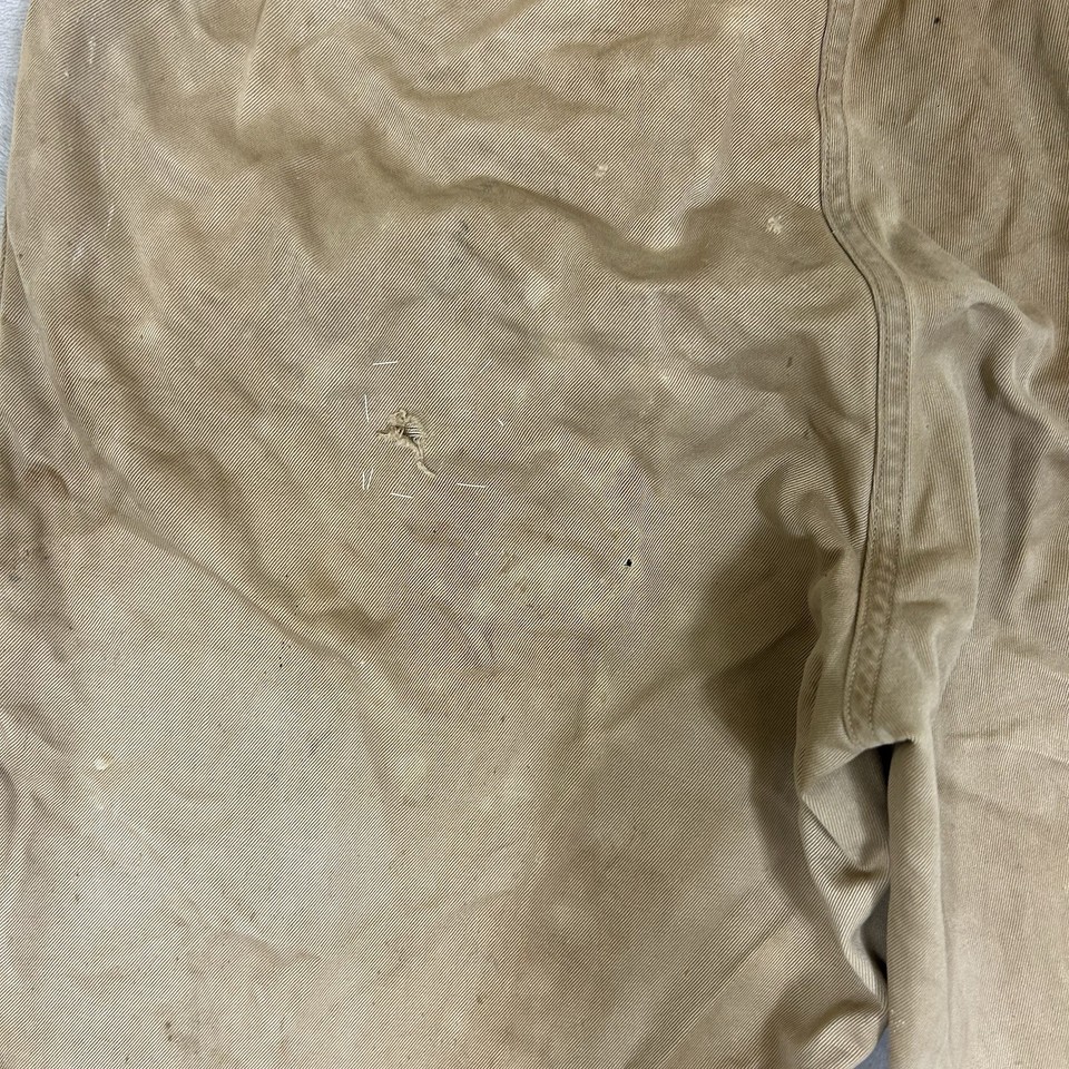 Vintage 1940s WW2 US Army Khaki Chino Cotton Uniform Pant 28x31 Button ...
