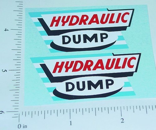 Pair Marx Hydraulic Dump Truck Style Stickers MX-026 | eBay