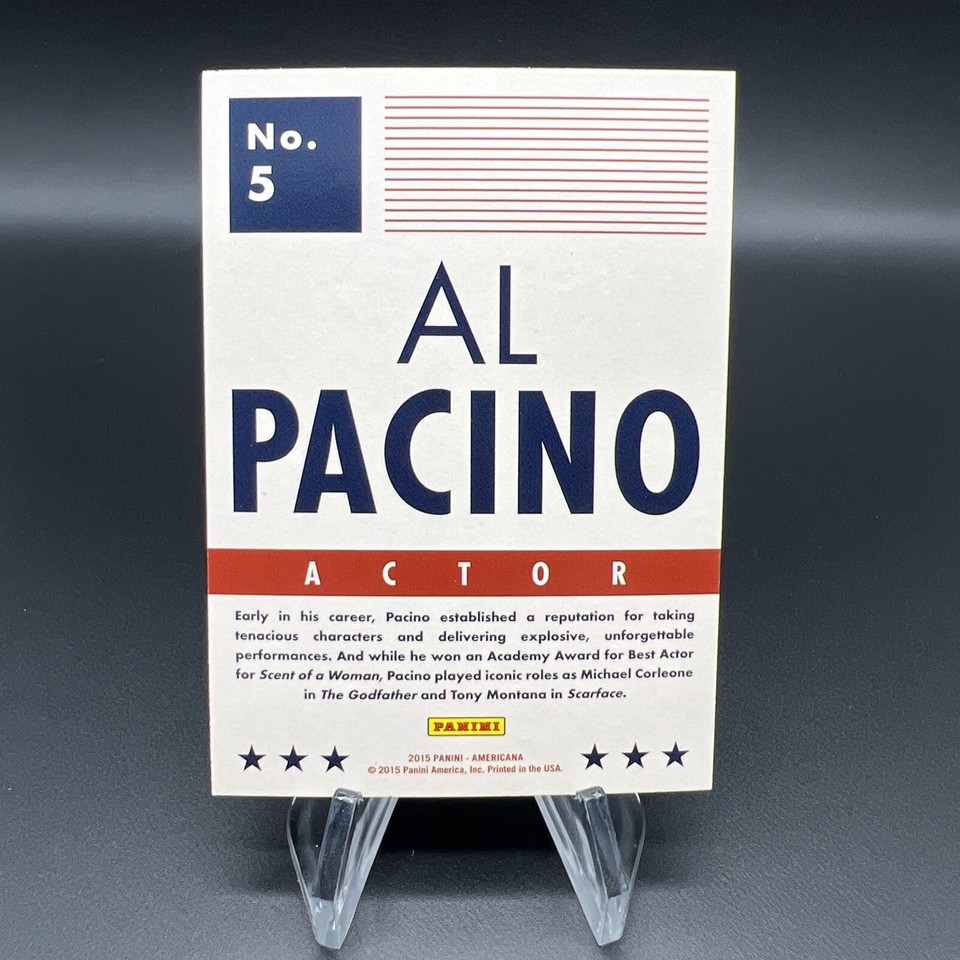 2015 Panini Americana Red Foil #5 Al Pacino Actor PWE SHIP | eBay