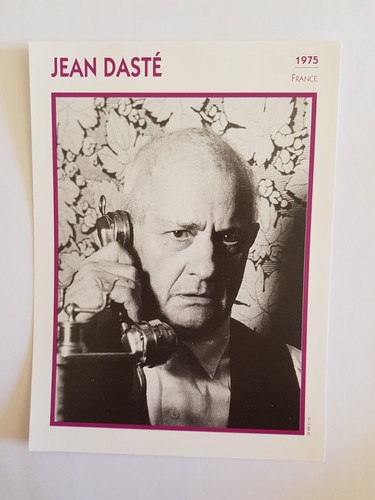 JEAN DASTE - CARTE FICHE CINEMA PORTRAIT DE STAR | eBay