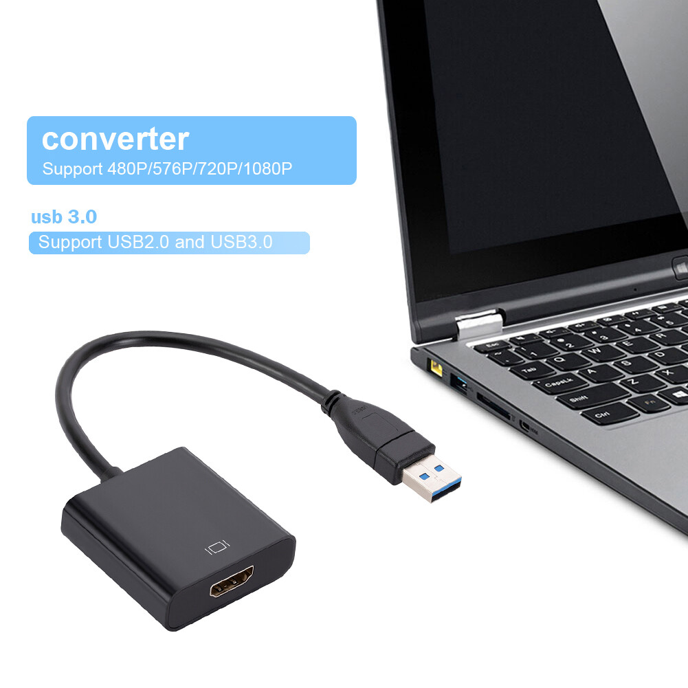 Audio Video Adapter Portable Support Multi Screen Drive Free 15cm (B ...