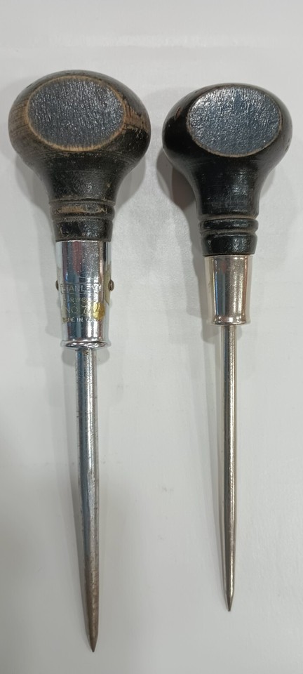 2 Vintage Stanley Scratch Awls one #7A the other #61-122 both made in ...