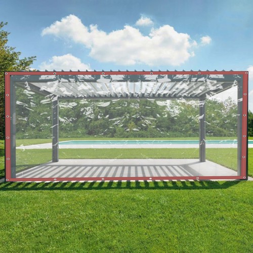 Commercial Grade Waterproof PVC Clear Curtain Awning Canopy Patio ...